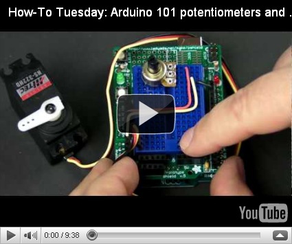 Cooper Maa: Arduino 筆記 – Lab16 使用可變電阻控制伺服馬達